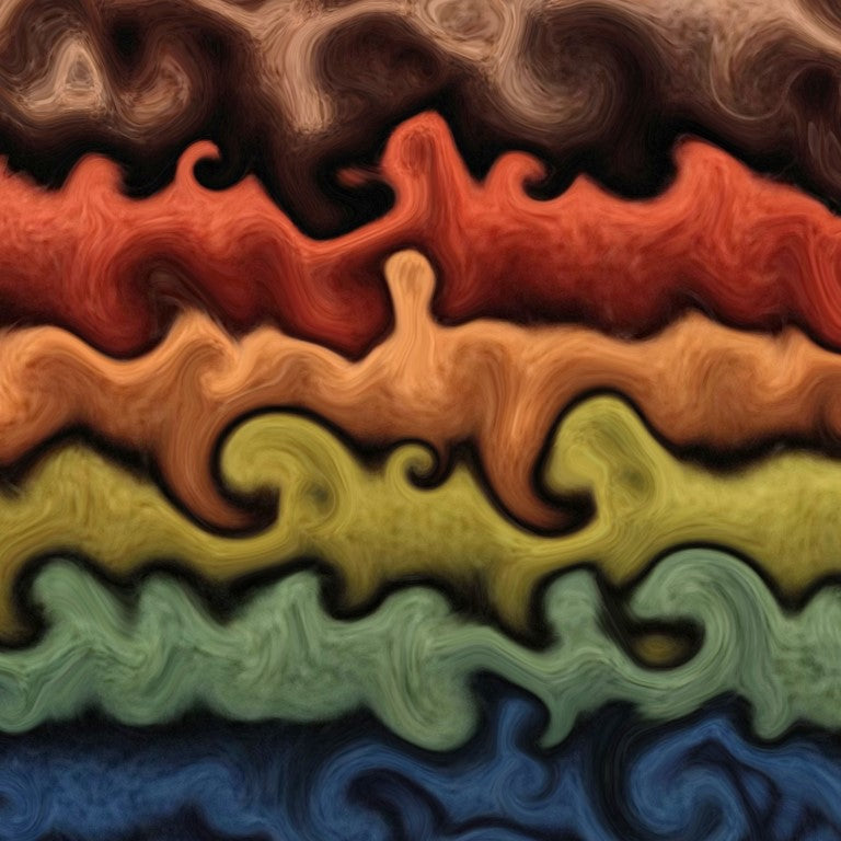 Rainbow Waves - Downloadable PDF Pattern – Jean Haley Dye + Design